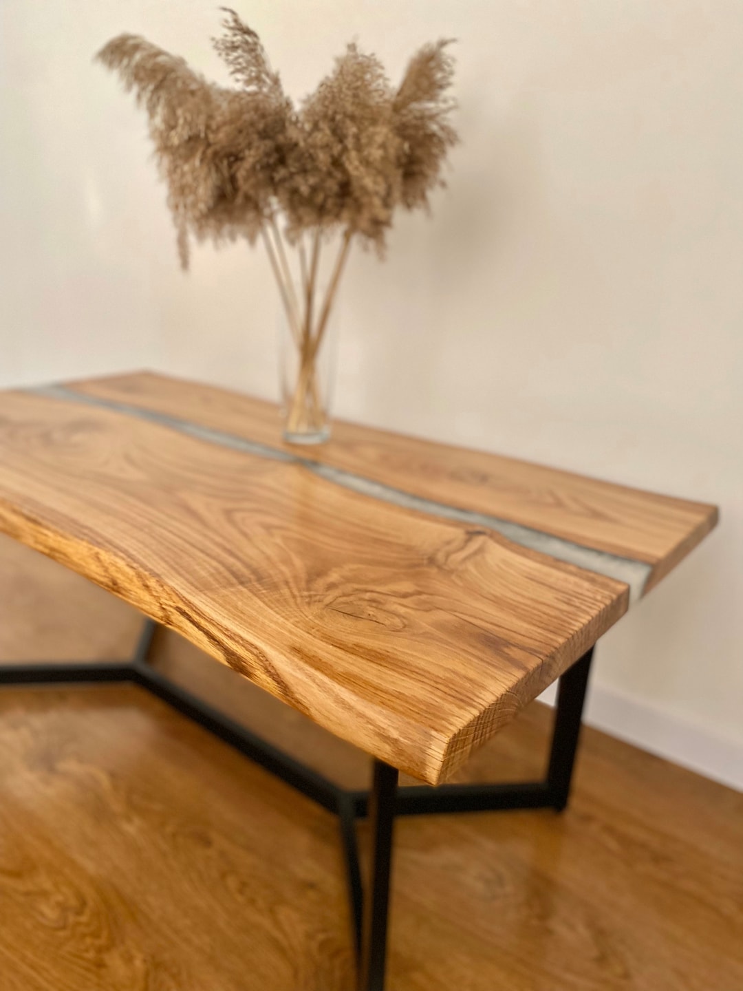 Wood Desk Top, Oak Table Top, Wood Outdoor Table Top 60x30, Resin Table ...