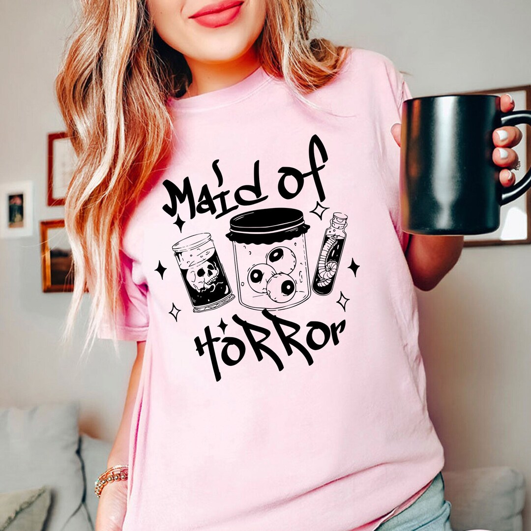 Maid of Horror Oversized Shirt / Spooky Bride Comfort Colors ...