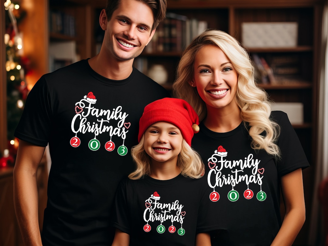 Family Christmas 2023 Shirts, Matching Family Christmas T-shirts Family ...