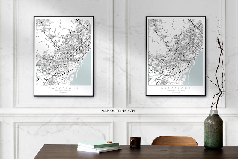 Custom City Map Digital Download Printable Map Instant - Etsy