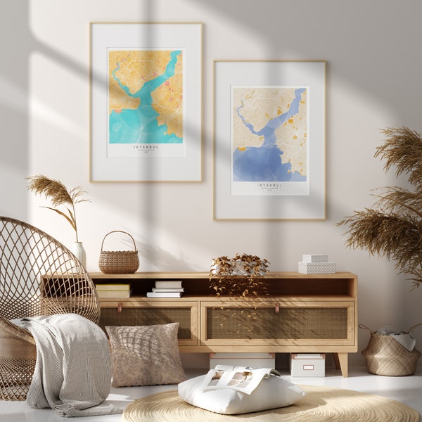 Watercolor Map - Etsy