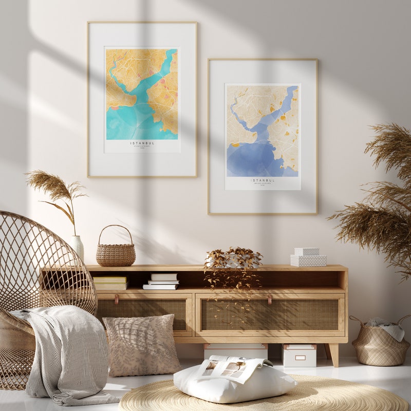 Watercolor Map - Etsy