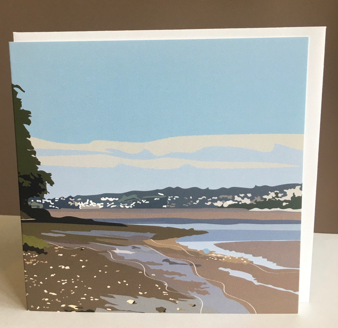 Arnside Beach Greeting Card Lake District Cumbria - Etsy