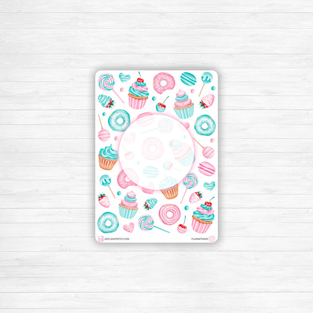 Sticker sweet Treats Bujo Cover Page 1 Sticker : Cupcakes, Donuts ...