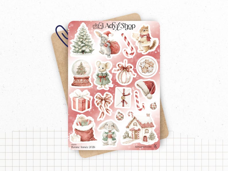 Sticker Sheet - "christmas Stories" - Watercolor Illustrations ...