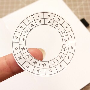 Mini circular habit tracker stickers Bullet Journal & | Etsy
