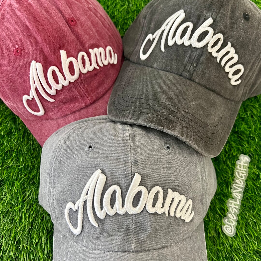 Distressed Alabama Hat: Game Day Football Cap - Etsy