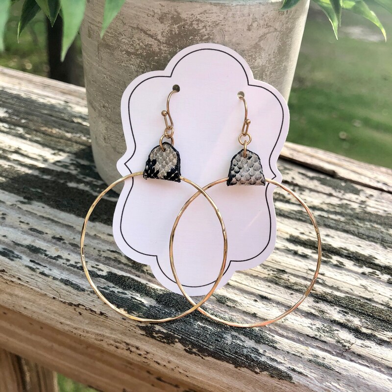 Snakeskin Earrings - Etsy