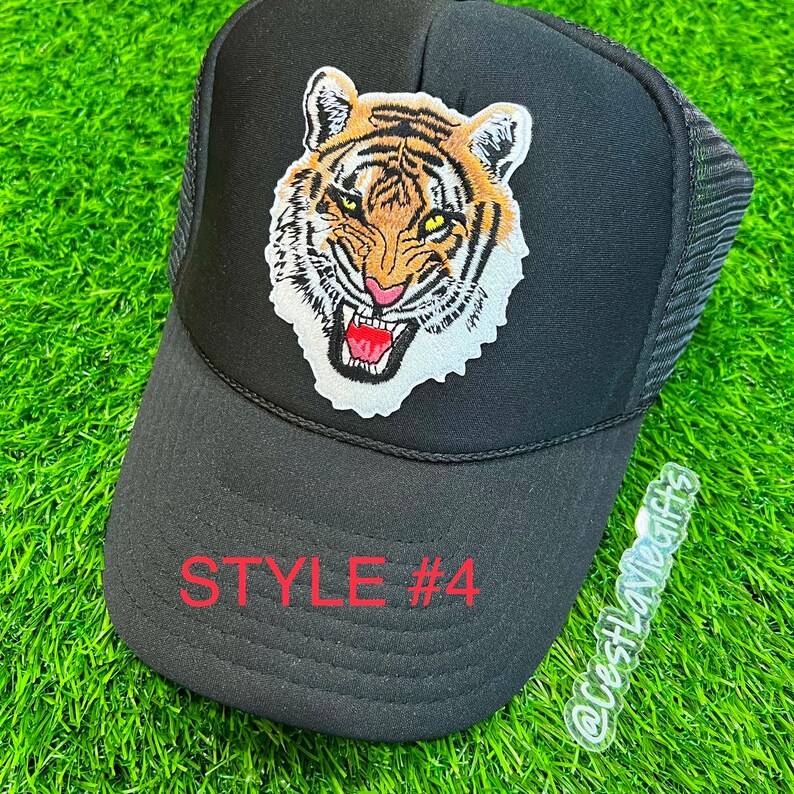 Custom Tiger Patch Trucker Hat: Game Day Team Colors - Etsy