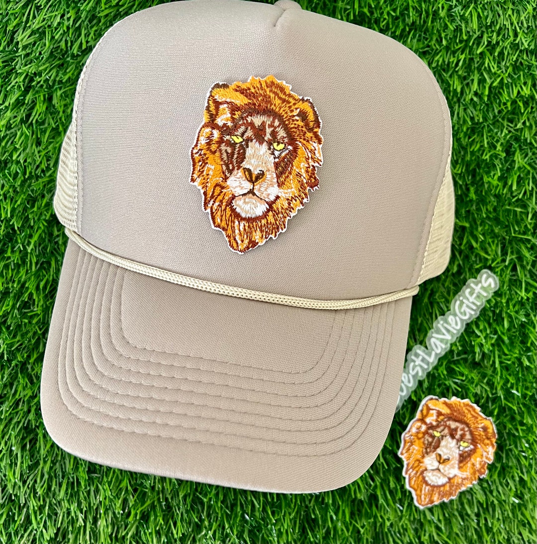 Custom Lion Patch Trucker Hat - Tons of Hat Colors! GAME DAY! - Etsy