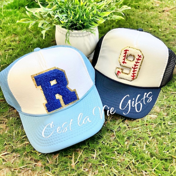 Game Day Trucker Hat With Patches - Etsy