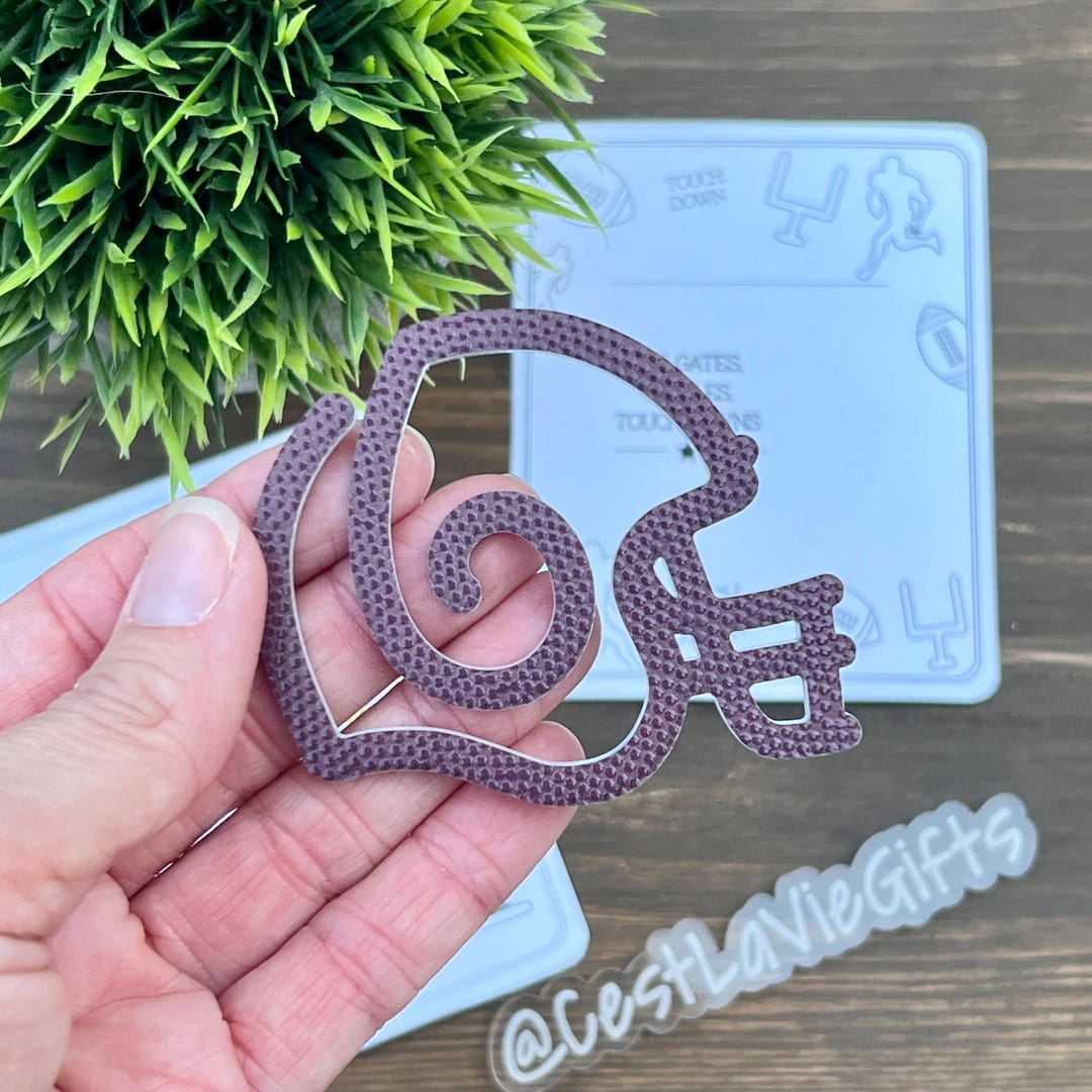 Football Helmet Bookmark: Custom Team Colors, Acrylic Book Accessory - Etsy