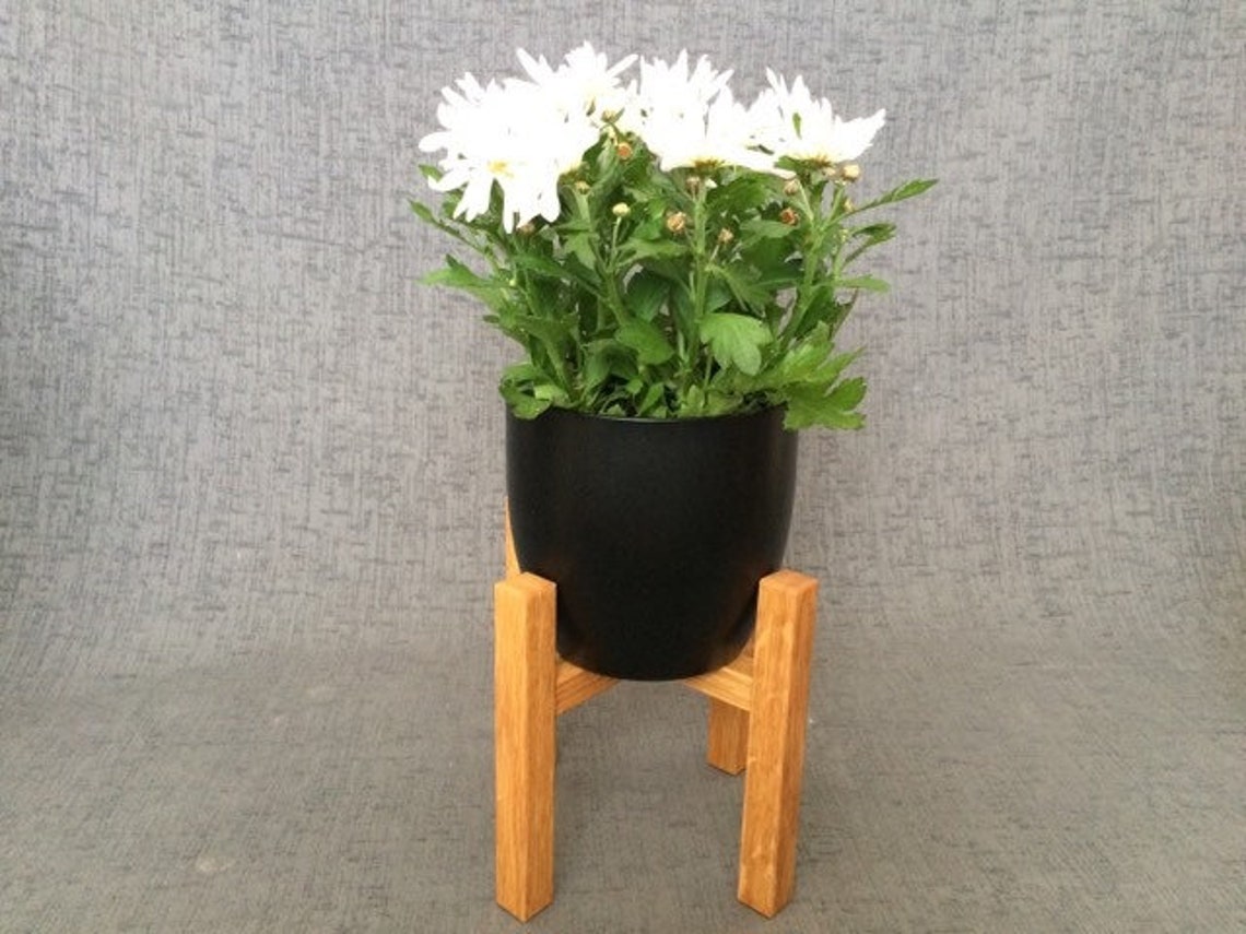 Handmade Solid Oak Plant Stand 6 Different Sizes | Etsy