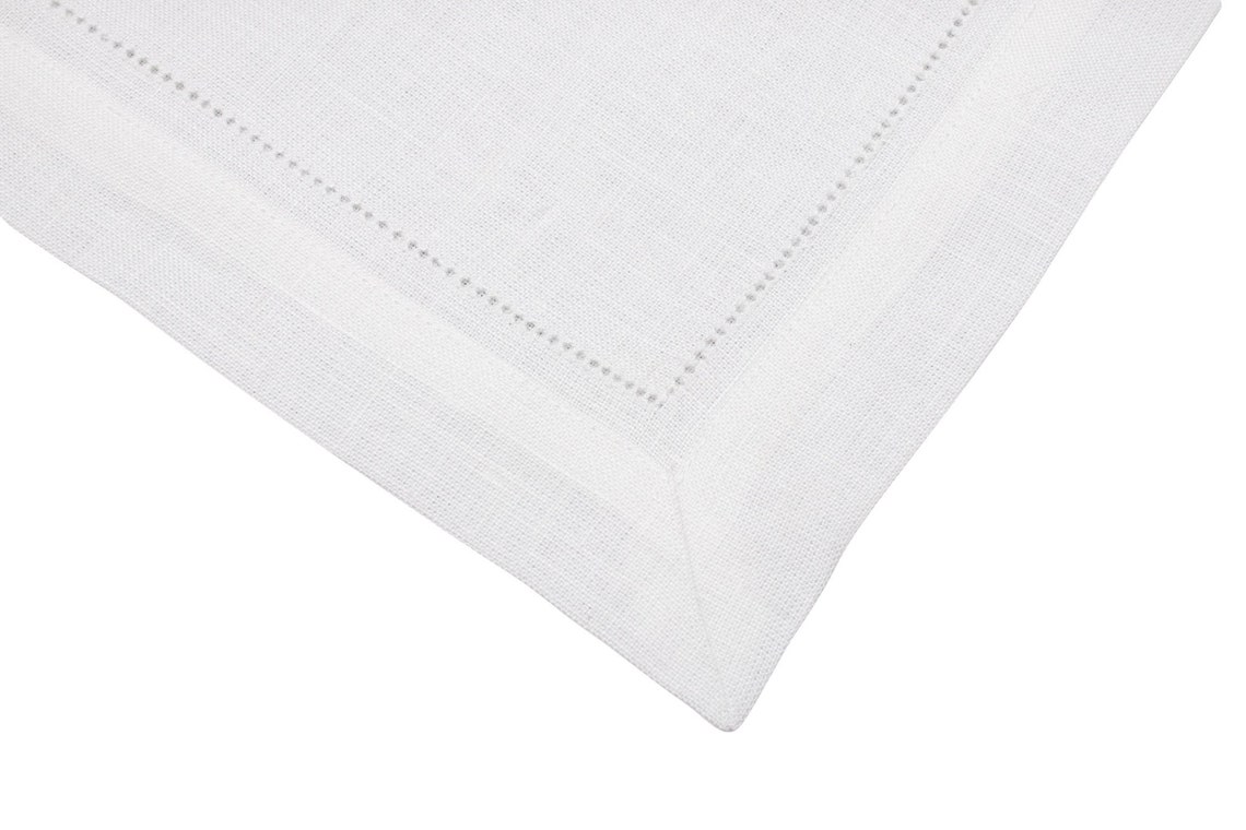 Natural Linen Tablecloth With Hemstitch, Rectangle. Linen Tablecloth ...