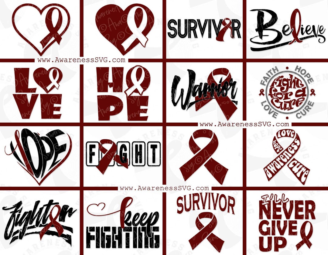 Amyloidosis, Meningitis Survivor, Migraine Warrior Svg, Head and Neck ...