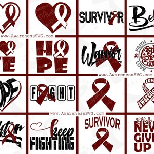 Amyloidosis, Meningitis Survivor, Migraine Warrior Svg, Head and Neck ...