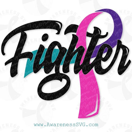 Thyroid Cancer Awareness Ribbon Svg PNG INSTANT DOWNLOAD Cut - Etsy