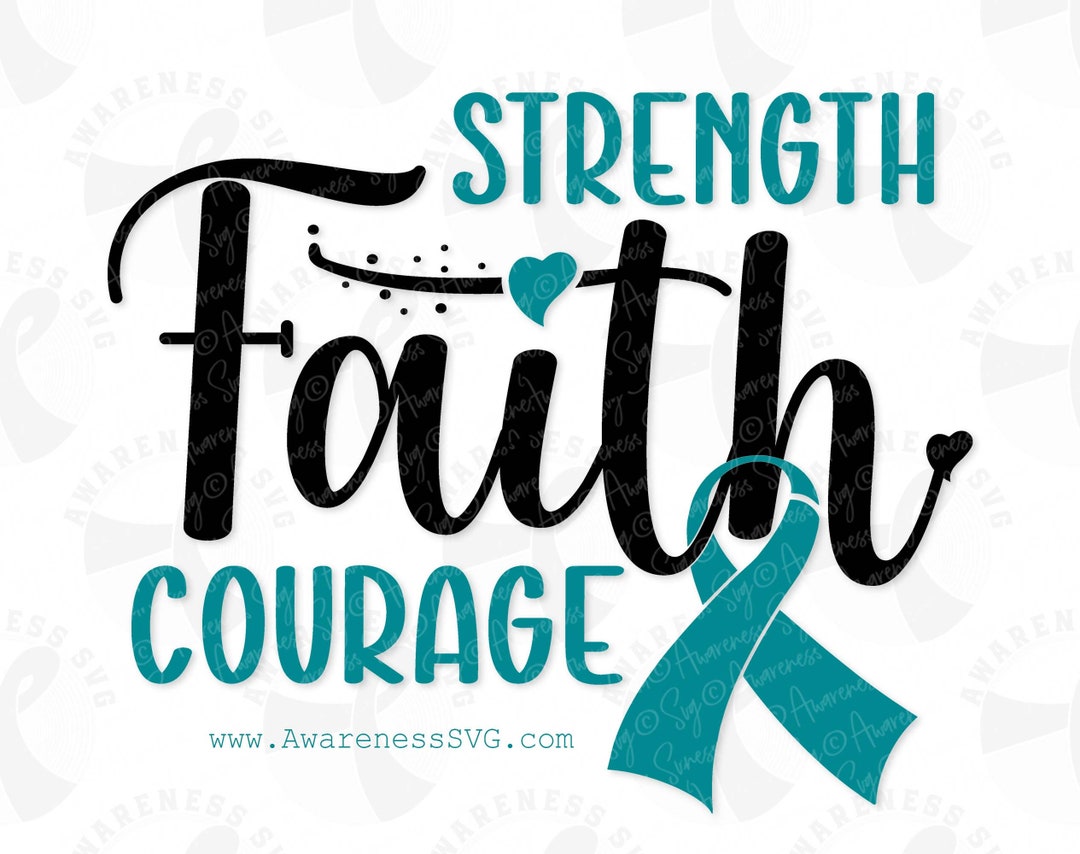 Ovarian Cancer Svg Cervical Cancer Scleroderma Food Allergy - Etsy