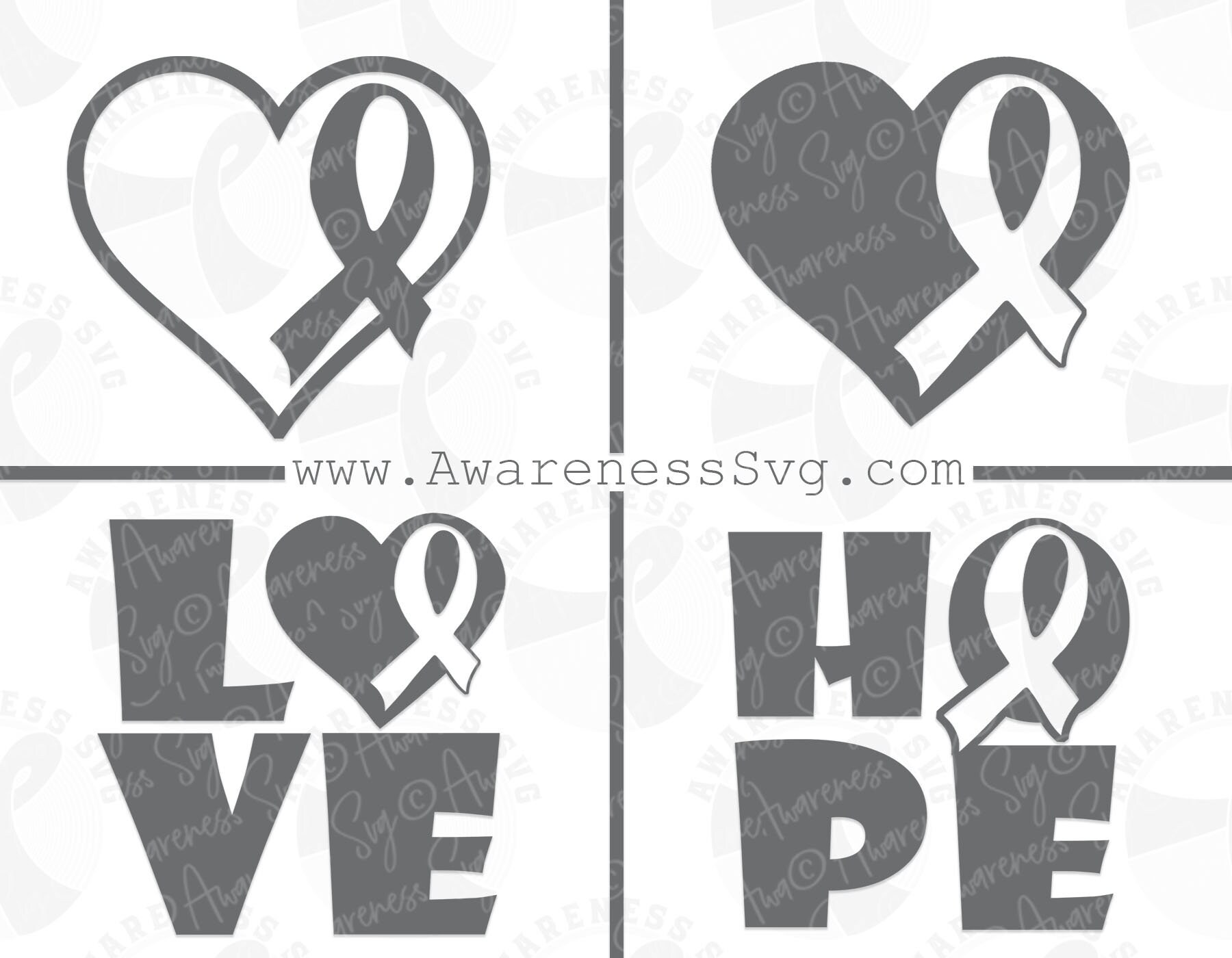 Schizophrenia Awareness Ribbon