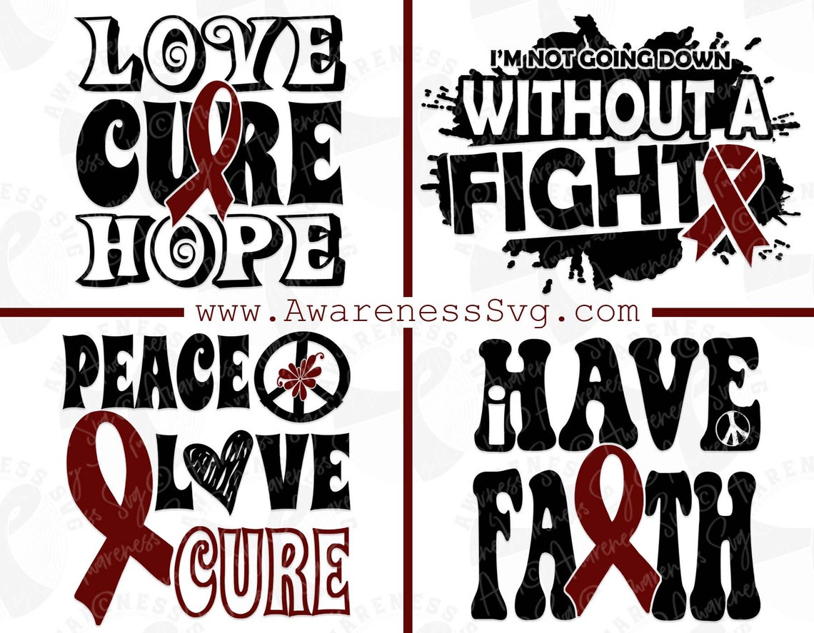 Head and Neck Cancer Oral Cancer Svg Sickle Cell Svg | Etsy