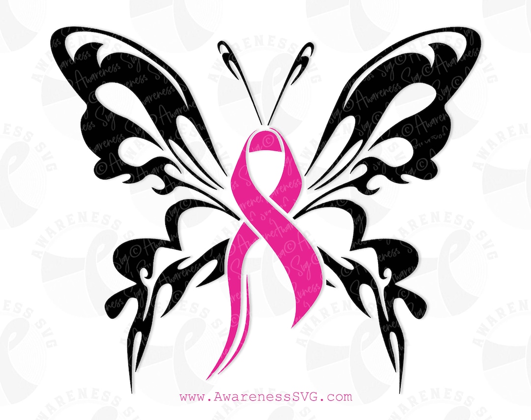 Breast Cancer Butterfly Svg, Breast Cancer Svg Png, Survivor Svg ...