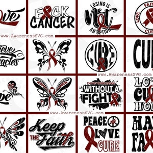 Head and Neck Cancer, Oral Cancer Svg, Sickle Cell Svg, Multiple ...