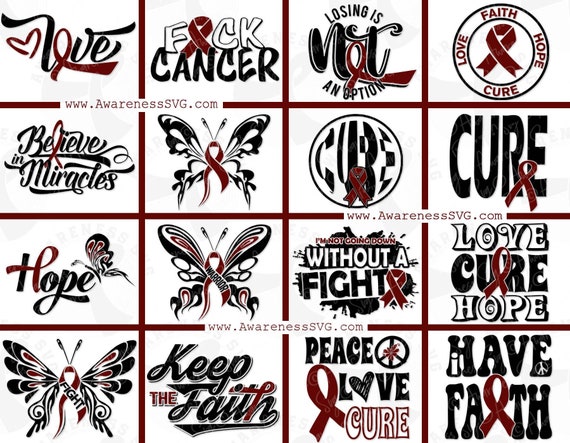 Head and Neck Cancer Oral Cancer Svg Sickle Cell Svg | Etsy