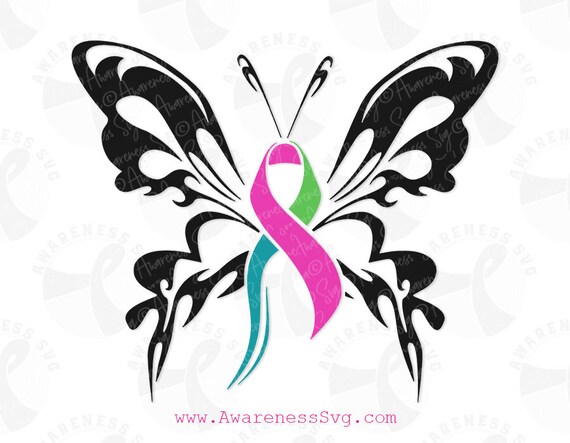 Metastatic Breast Cancer Ribbon Svg Png Breast Cancer - Etsy