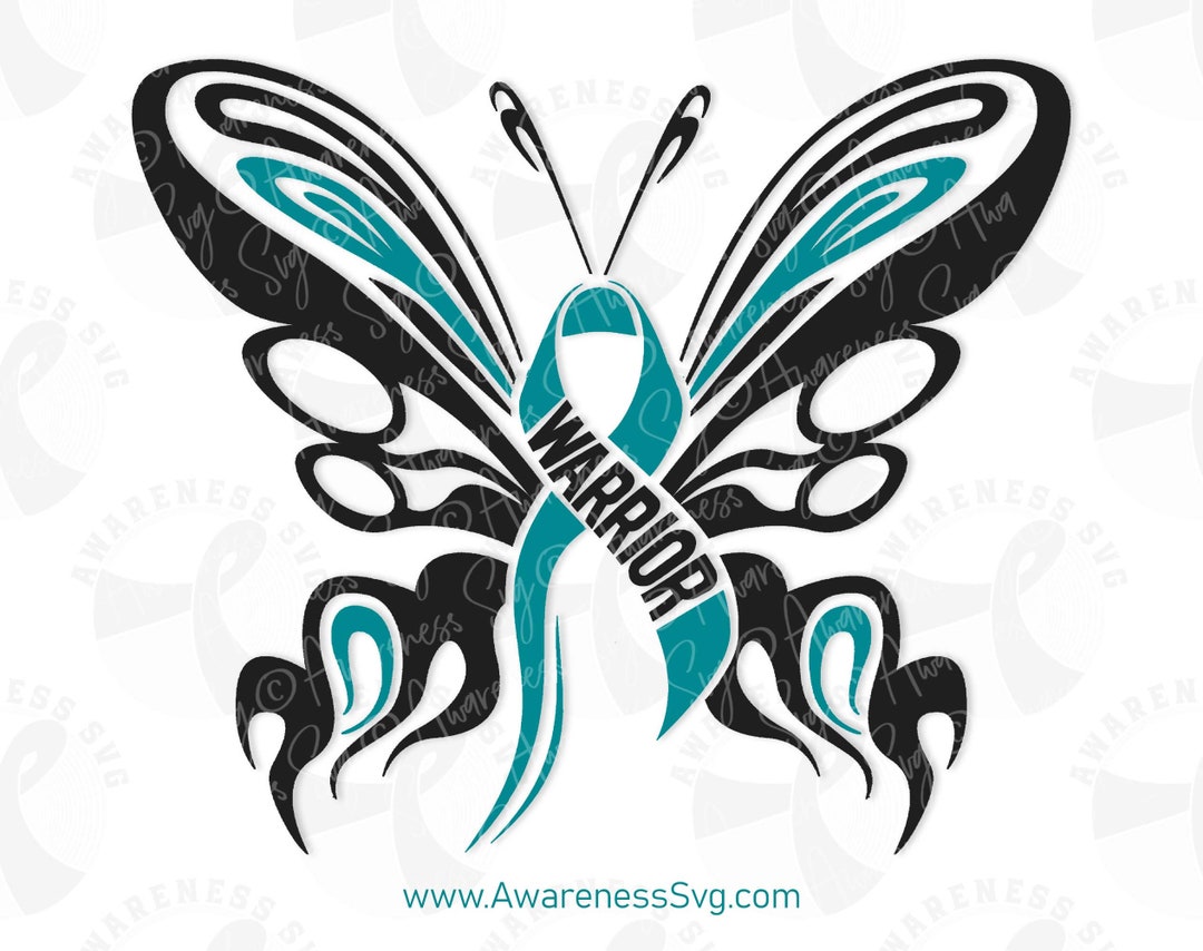 Dysautonomia Ribbon Svg, Ovarian Cancer Svg, Cervical Cancer ...