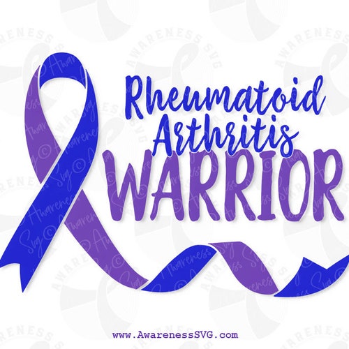 Rheumatoid Arthritis Awareness Svg Awareness Ribbon Svg - Etsy
