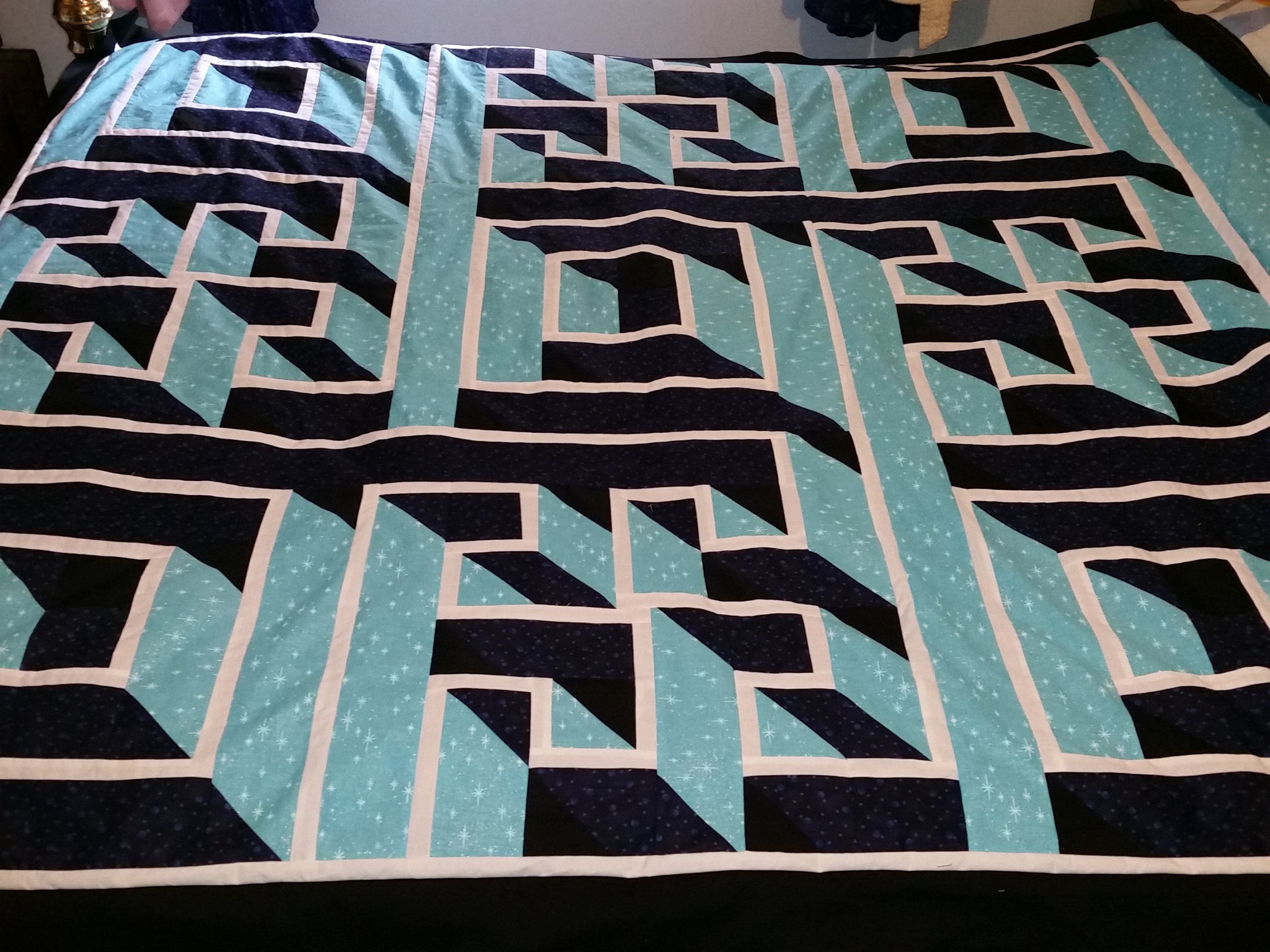 Labyrinth Quilt - Etsy