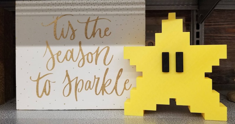 Super Mario Star Tree Topper - Etsy