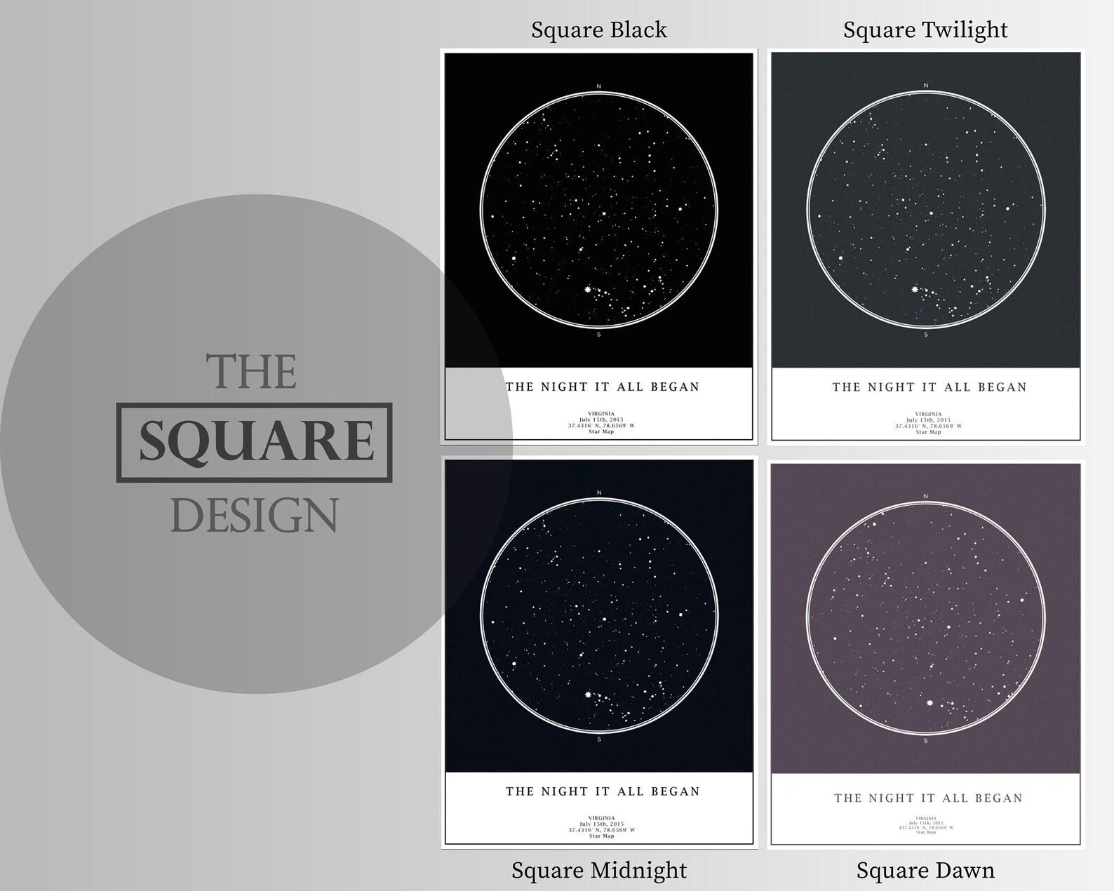 Custom Star Map, Custom Sky Chart, Starmap, Skychart, Thoughtful Gift ...