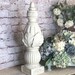 Large French Tabletop Finial / Round Leaf Motif Finial Statue - Etsy