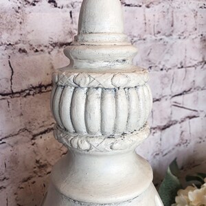 Large French Tabletop Finial / Round Leaf Motif Finial Statue - Etsy