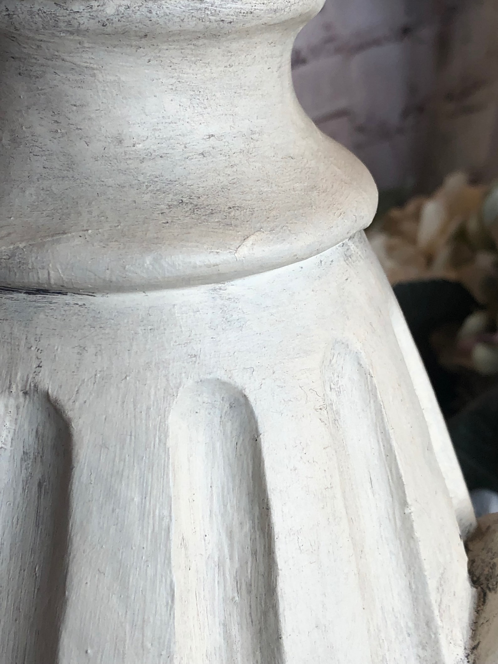 Large French Tabletop Finial / Round Leaf Motif Finial Statue - Etsy