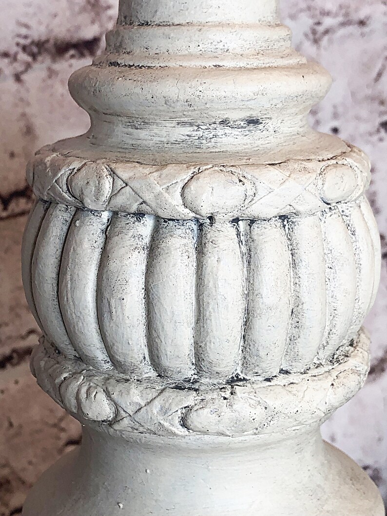 Large French Tabletop Finial / Round Leaf Motif Finial Statue - Etsy