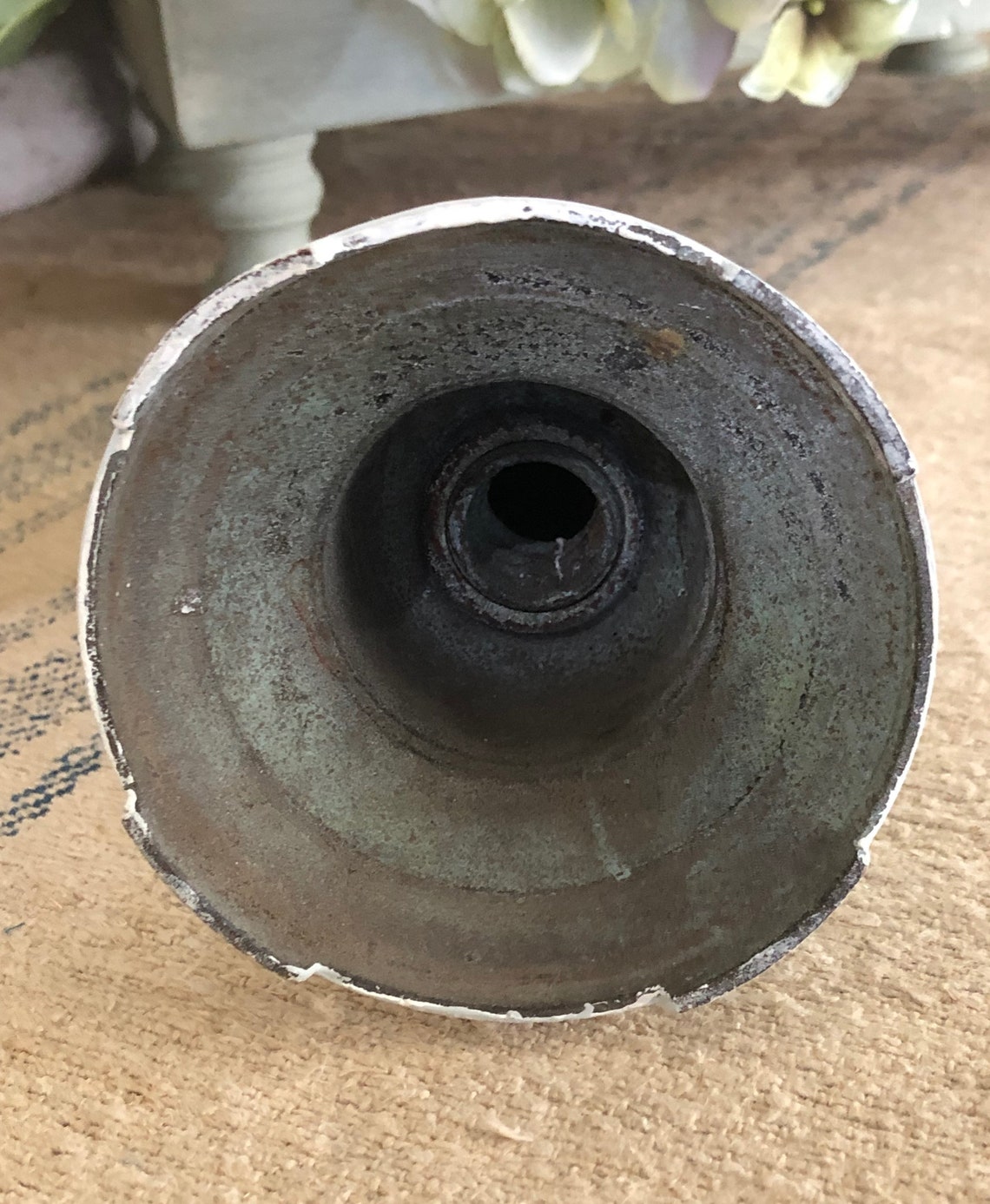 Blue French Finial With Rhinestones / Metal Finial / Tabletop - Etsy