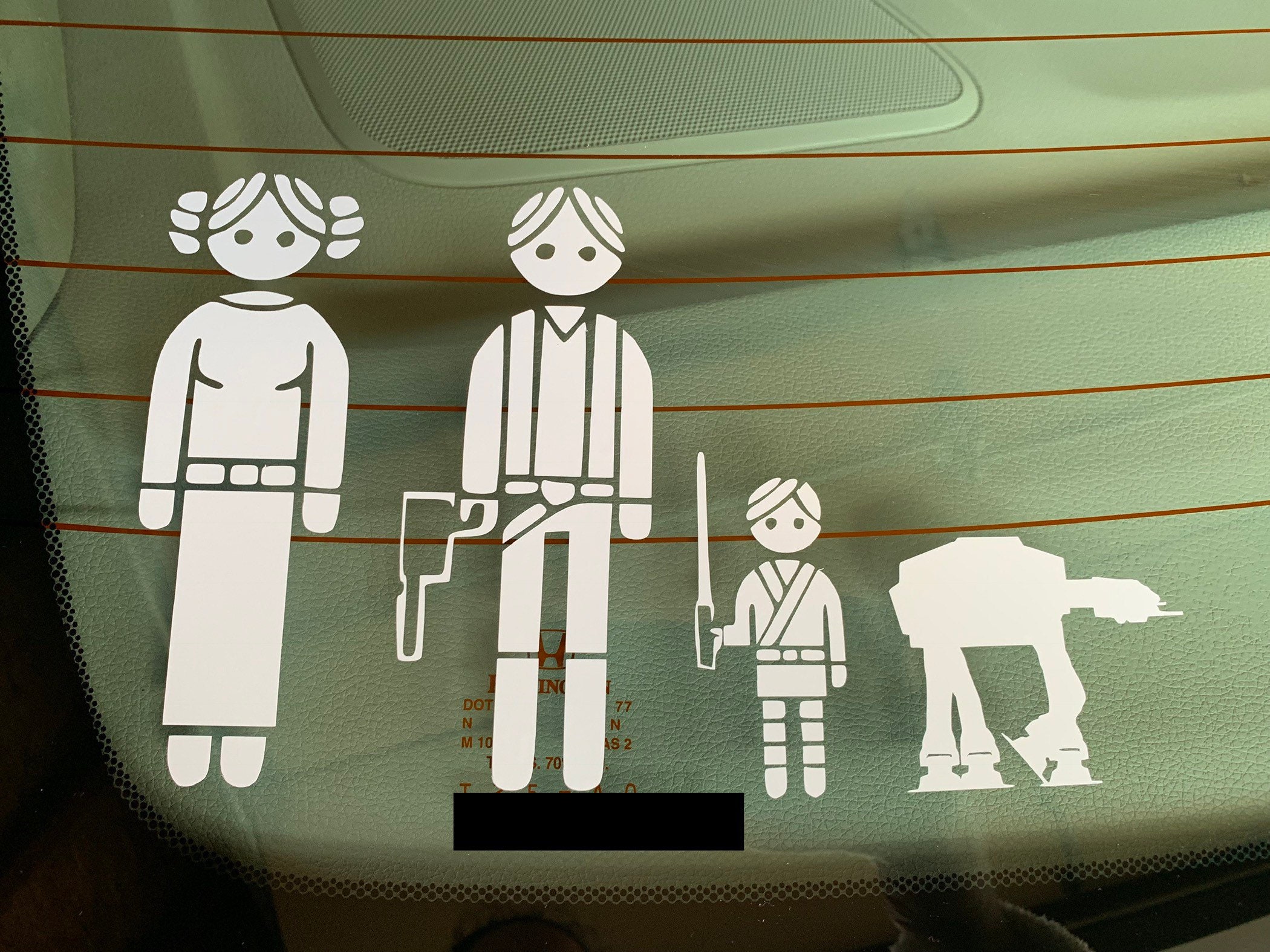 Custom Stick Figure Family Vinyl Decal - Etsy