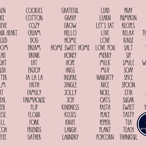 Rae Dunn Font - Etsy