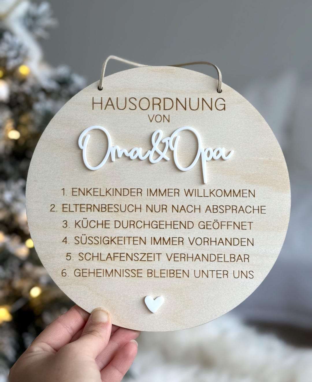 Wooden Sign/ House Rules From Grandma, Grandpa/ Gift for Grandparents ...