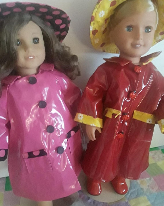 Raincoats Hat and Boots for 18 Doll - Etsy