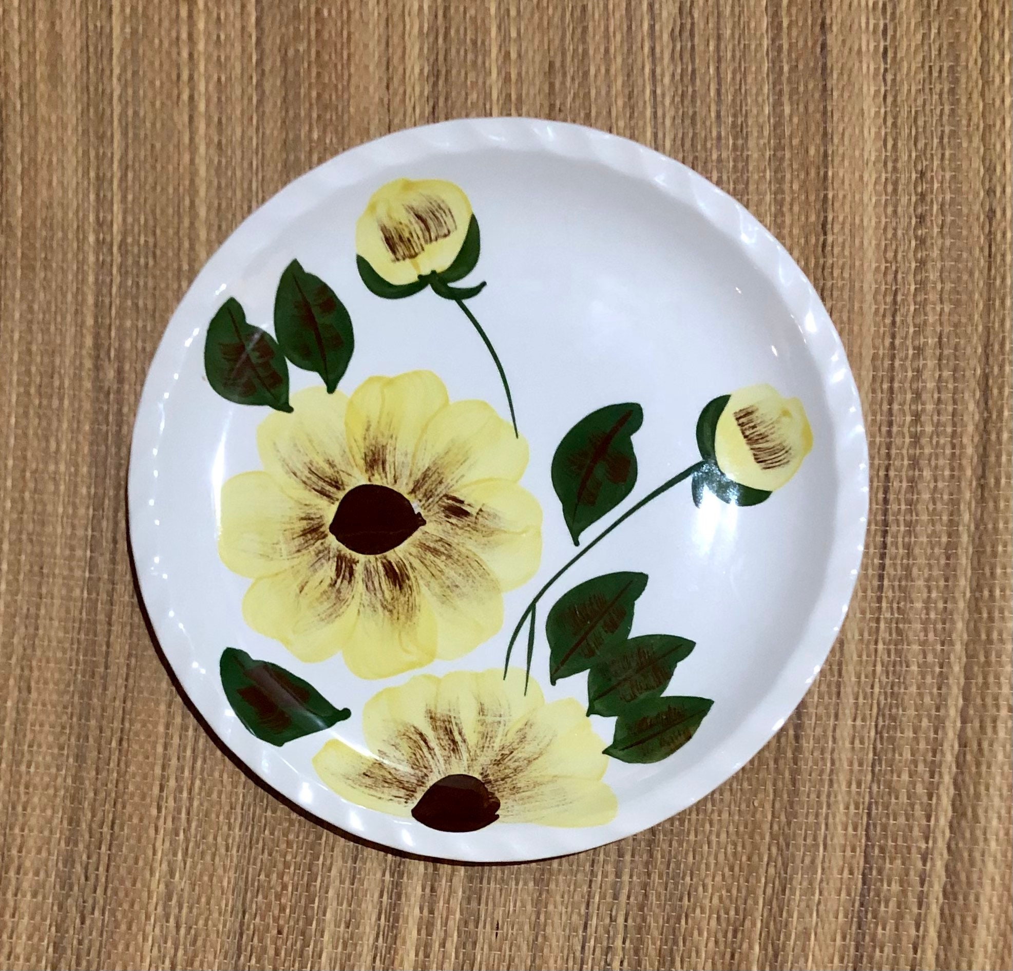 2 Blue Ridge Pottery freedom Handmade Hand Painted Dinner - Etsy