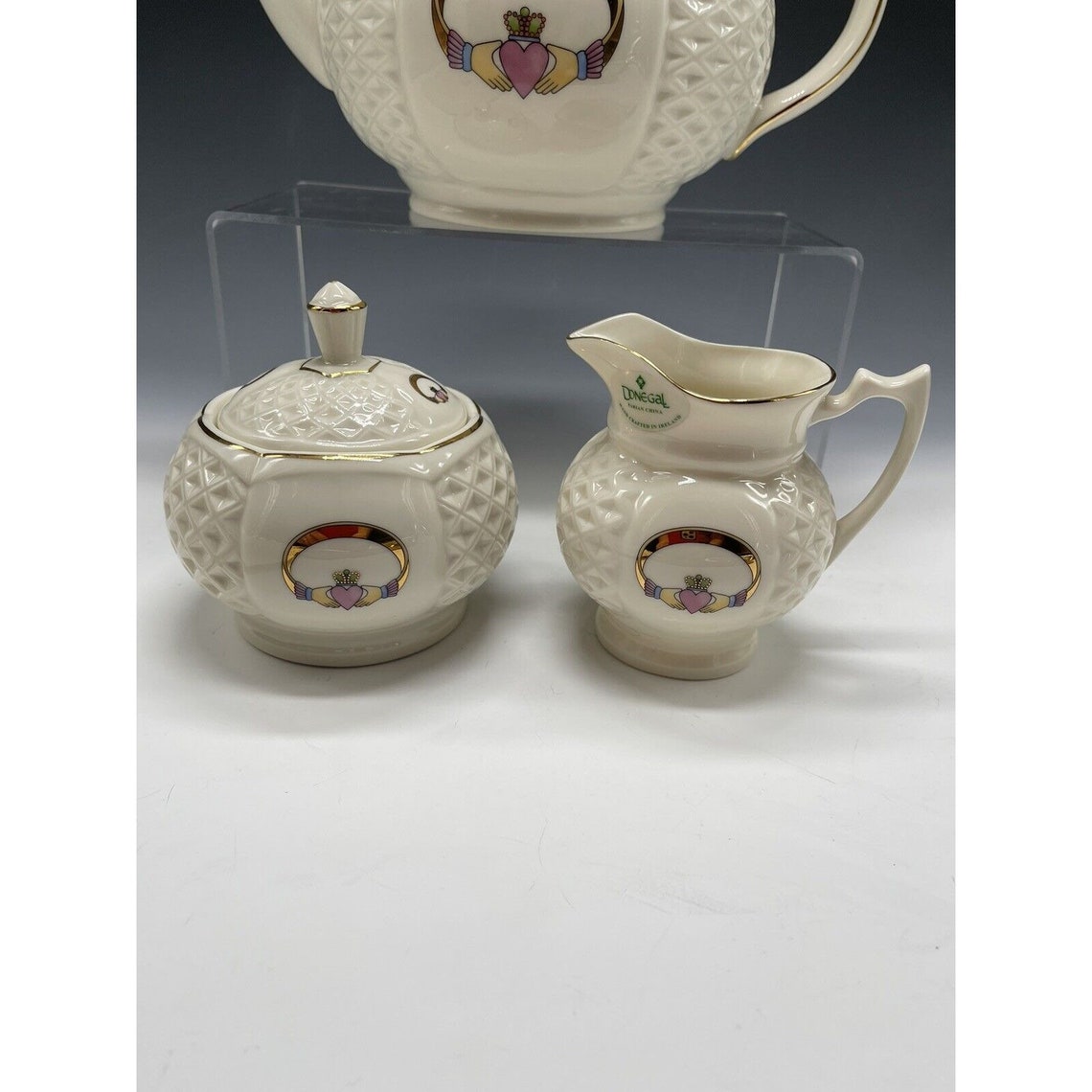 Donegal Parian China Irish Claddagh Ring Teapot 4 Piece Tea - Etsy