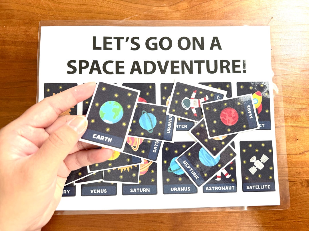 Space Matching Flash Cards: Planets & Astronauts - Montessori Learning ...