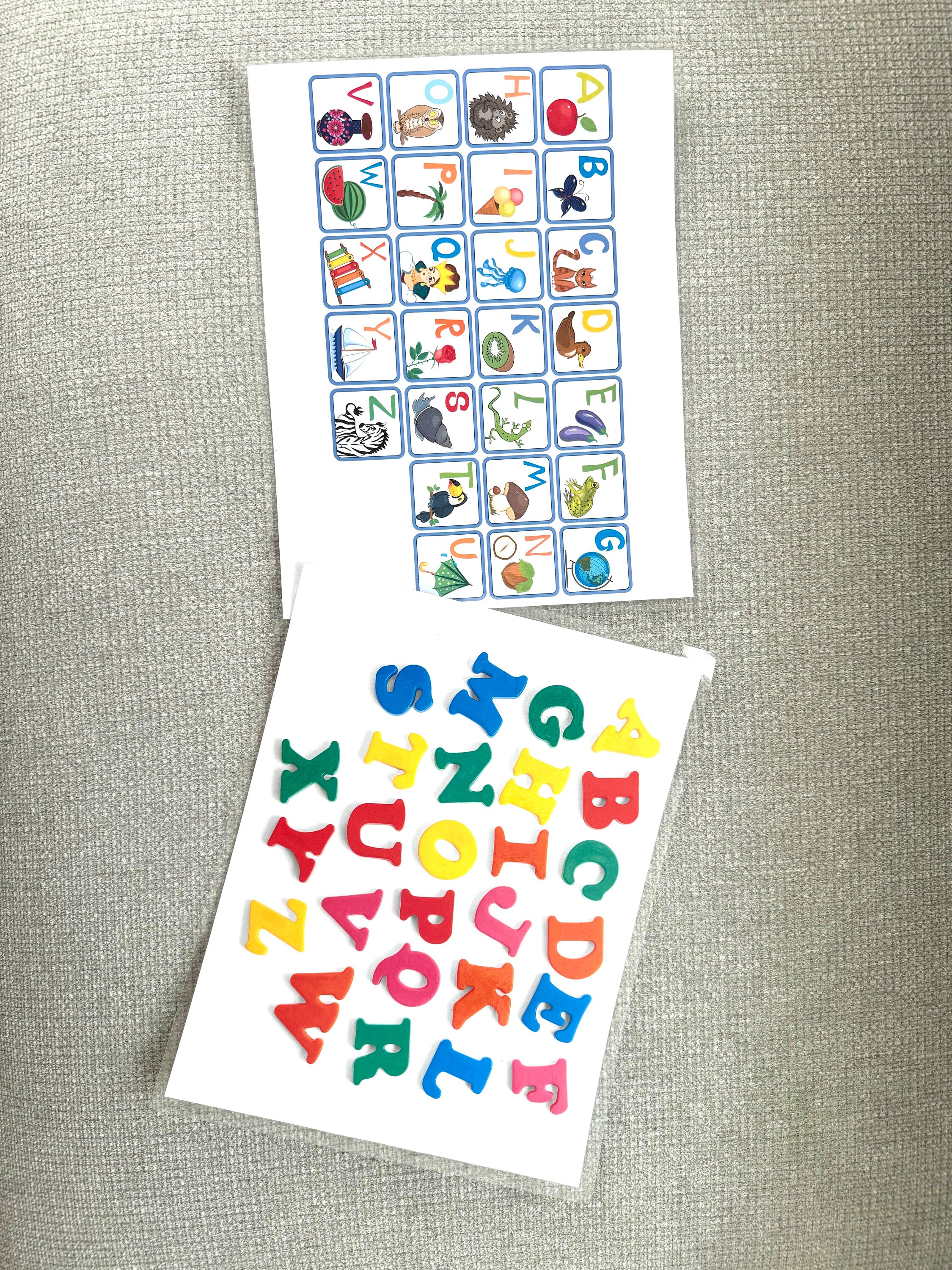 Alphabets and Animals Rainbow Sensory Bin - Etsy