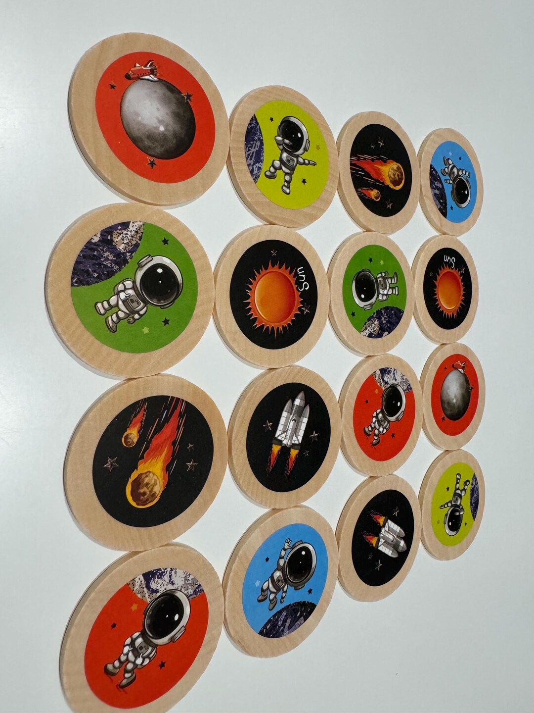 Astronaut Space Rocket Earth Stem Steam Matching Memory Game, Sensory ...