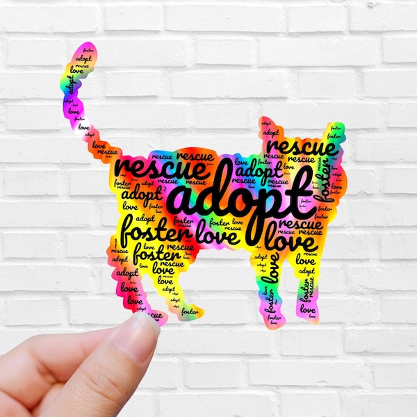 Cat Rescue Decal - Etsy