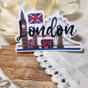 London Sticker, London Laptop Decal, London Cityscape Vinyl Sticker for ...