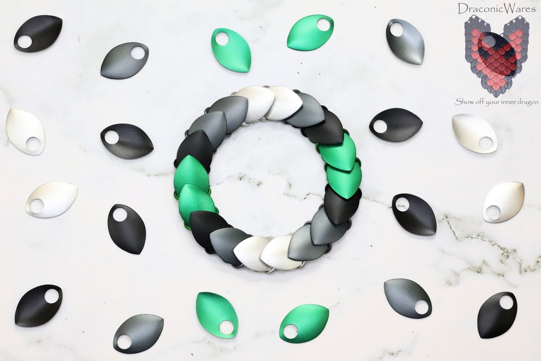 Alloromantic Pride Dragon Scale Stretch Bracelet - Premium Anodized ...
